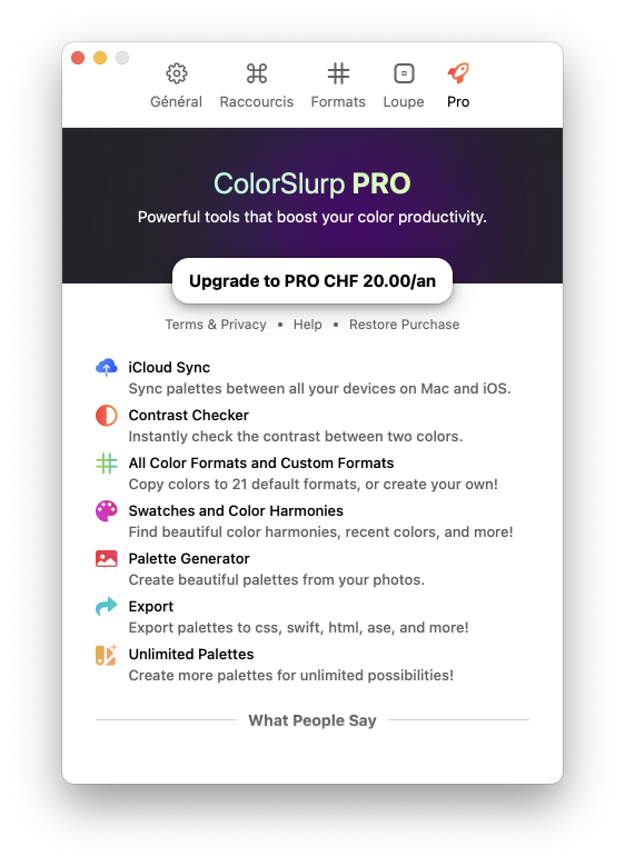 Colorslurp die App für Grafiker und Webdesigner für iOS oder MacOS ...